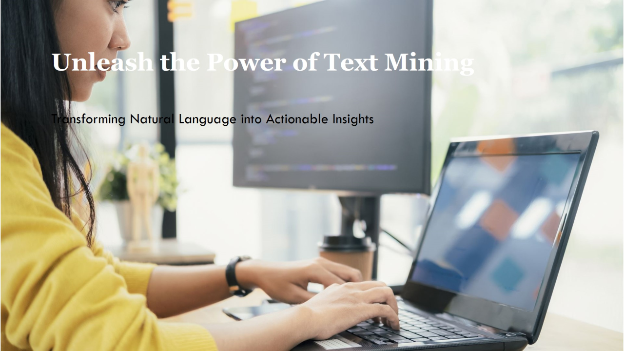 Text mining and natural language processing. Text mining and natural language processing.