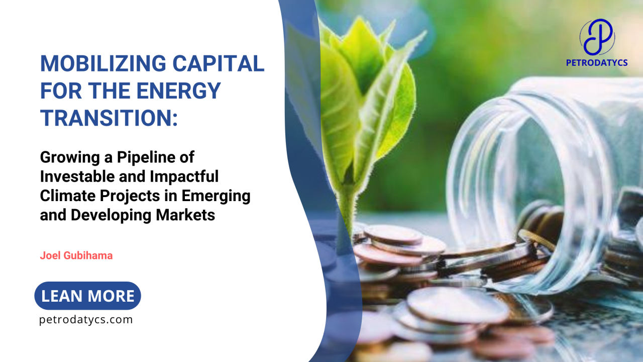 Mobilizing Capital for the energy transition: Growing a Pipeline of ... Mobilizing Capital for the energy transition: Growing a Pipeline of ...