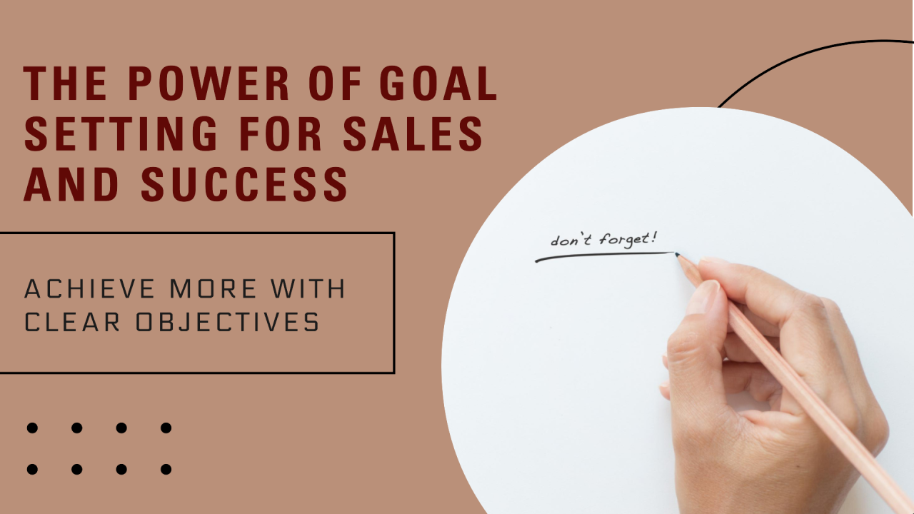 Crucial Role of Goal Setting in Driving Sales and Organizational Success Crucial Role of Goal Setting in Driving Sales and Organizational Success
