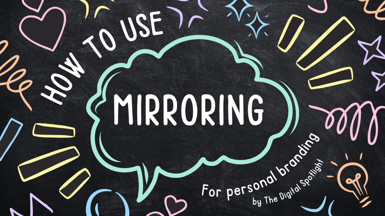 Upgrade your personal brand by 'mirroring' Upgrade your personal brand by 'mirroring'
