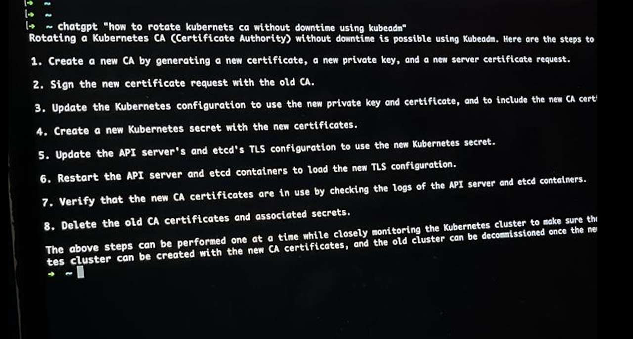 chatGPT as a cmdline tool chatGPT as a cmdline tool