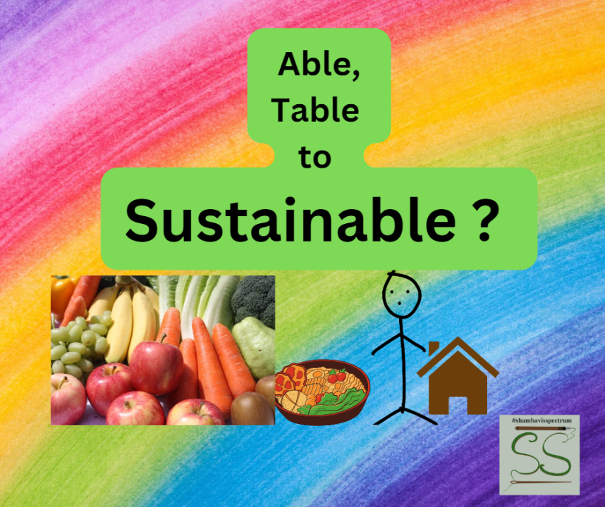 Able, Table to Sustainable. Able, Table to Sustainable.