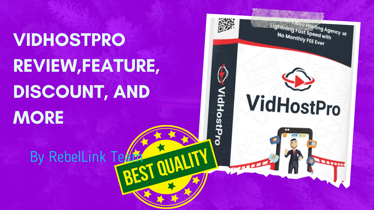 VidHostPro Review, Features, OTO, Discounts, And More. VidHostPro Review, Features, OTO, Discounts, And More.