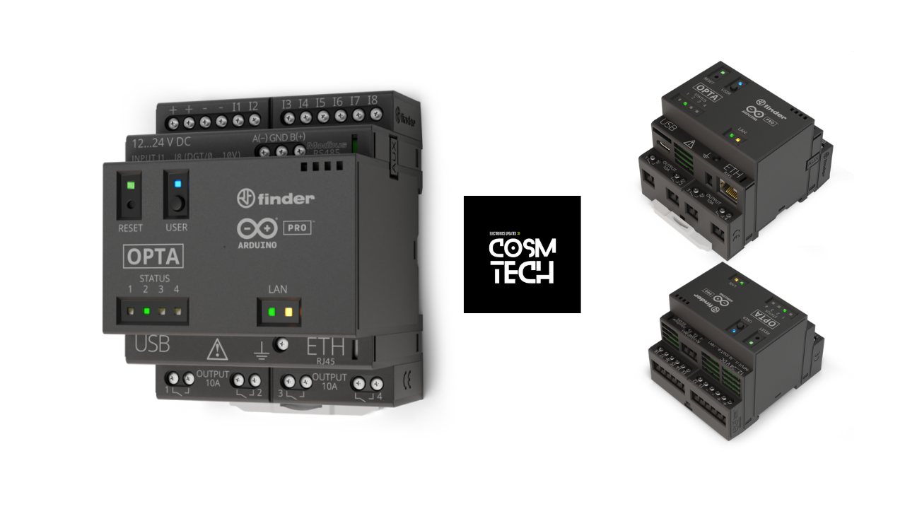 Arduino OPTA first-ever micro-PLC with Industrial IoT capabilities Arduino OPTA first-ever micro-PLC with Industrial IoT capabilities