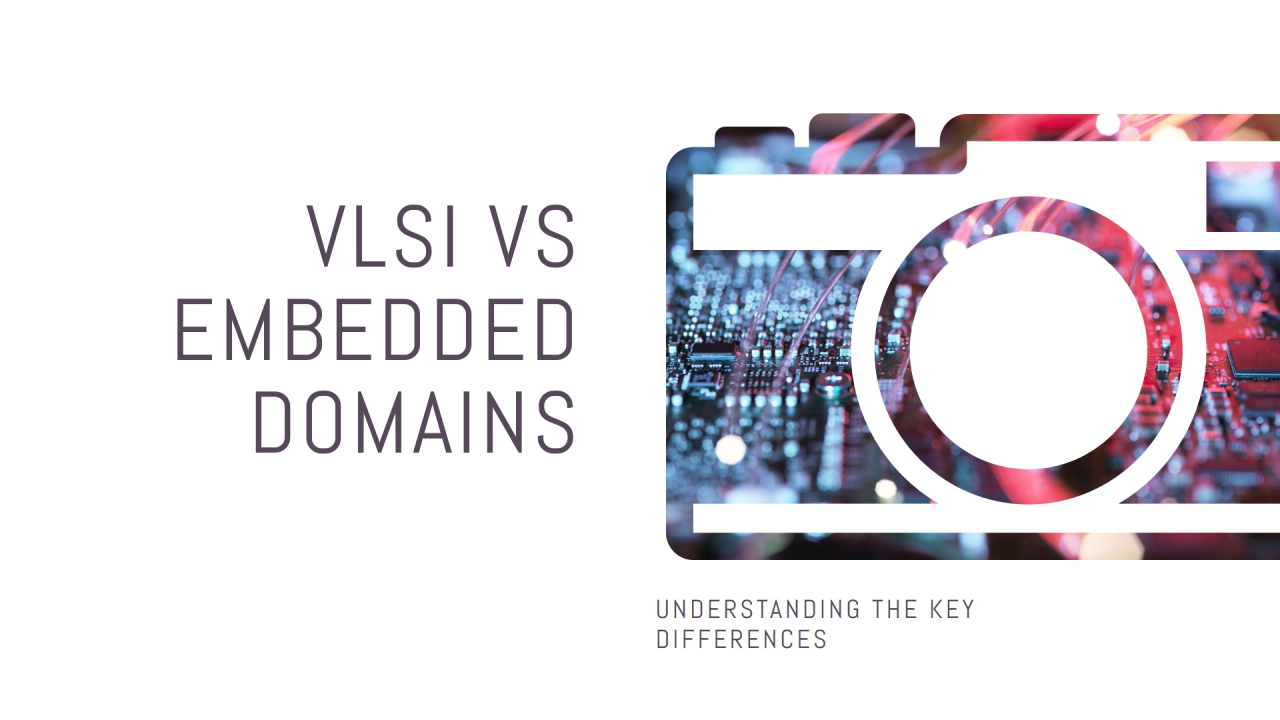 Difference between VLSI and Embedded Domains Difference between VLSI and Embedded Domains