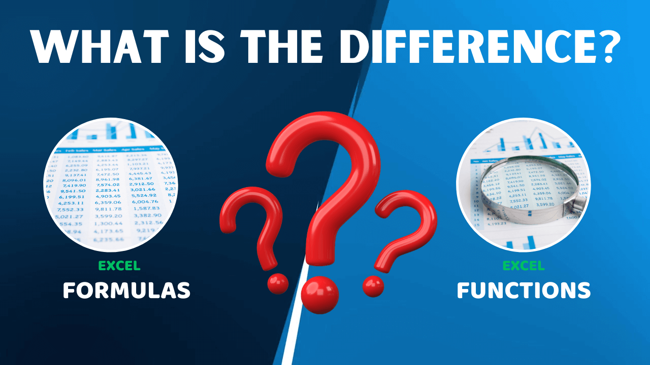 Functions vs. Formulas in EXCEL Functions vs. Formulas in EXCEL