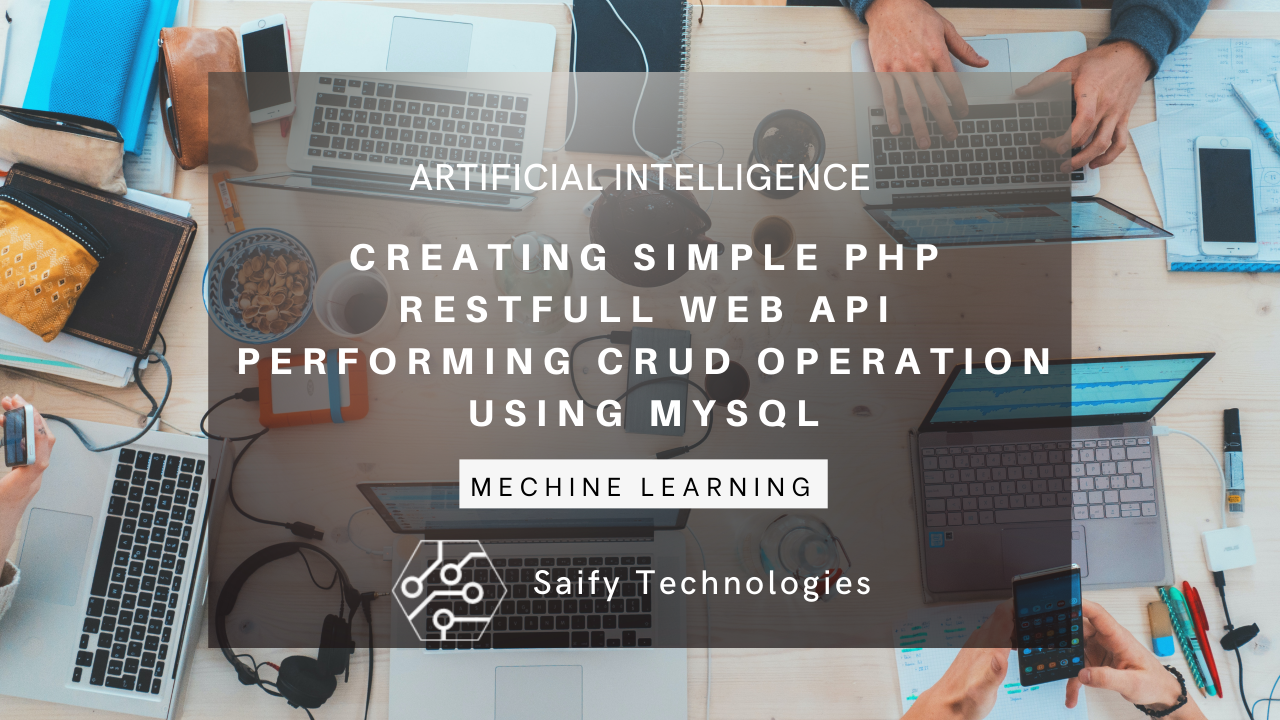 Creating simple PHP RESTFull Web Api performing CRUD Operation using MYSQL: Creating simple PHP RESTFull Web Api performing CRUD Operation using MYSQL:
