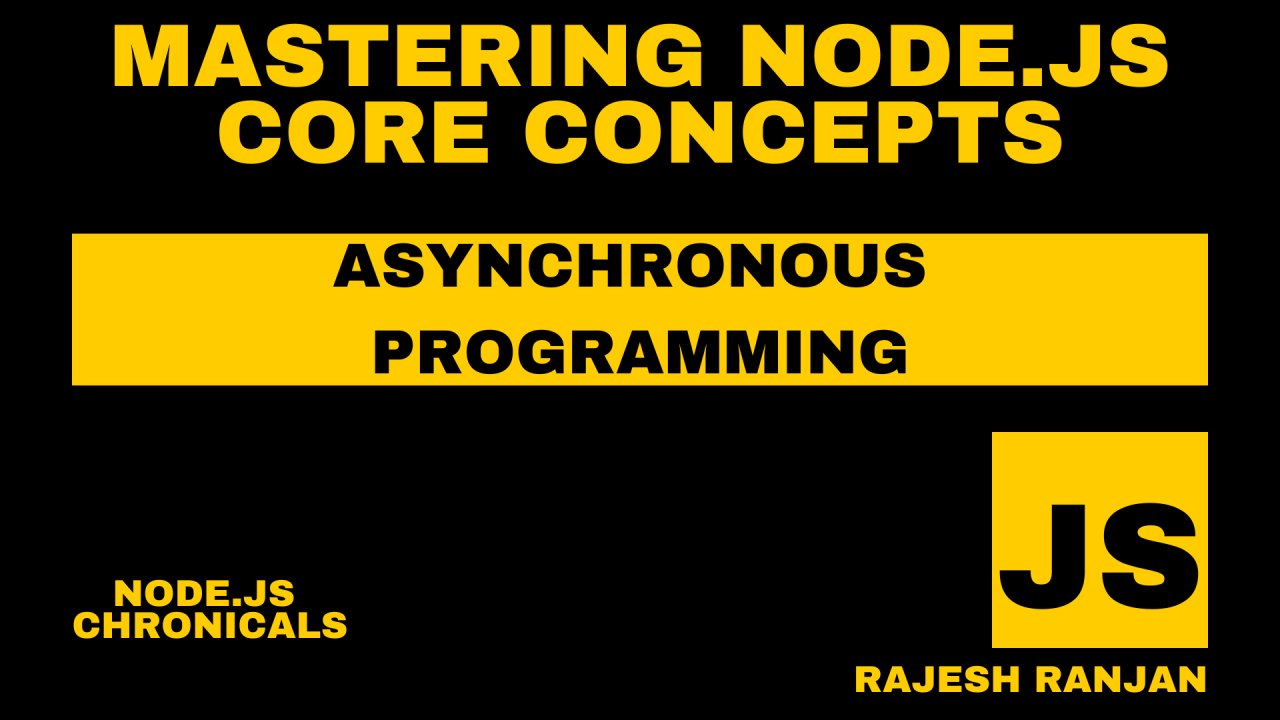 Mastering Node.js Core Concepts - Asynchronous Programming Mastering Node.js Core Concepts - Asynchronous Programming