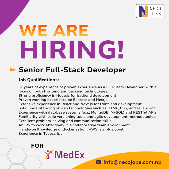 Senior Full-stack Developer Senior Full-stack Developer