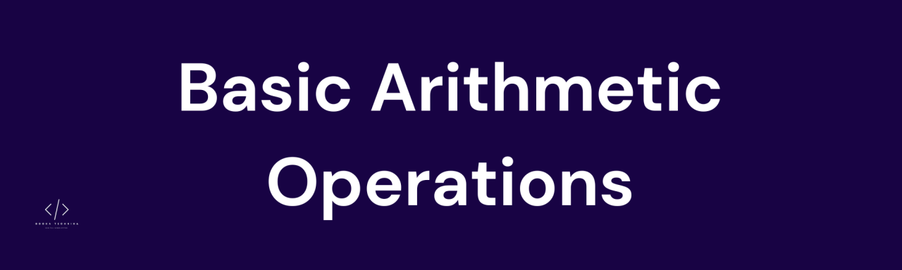 Basic Arithmetic Operations(Python Solution) Basic Arithmetic Operations(Python Solution)