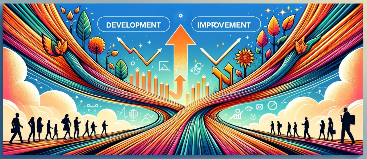 Navigating the Path to Excellence: Development vs. Improvement 🌟 Navigating the Path to Excellence: Development vs. Improvement 🌟