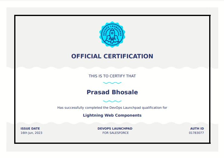 Happy to share that I have achieved new Certification :DEVOPS LAUNCHPAD ... Happy to share that I have achieved new Certification :DEVOPS LAUNCHPAD ...