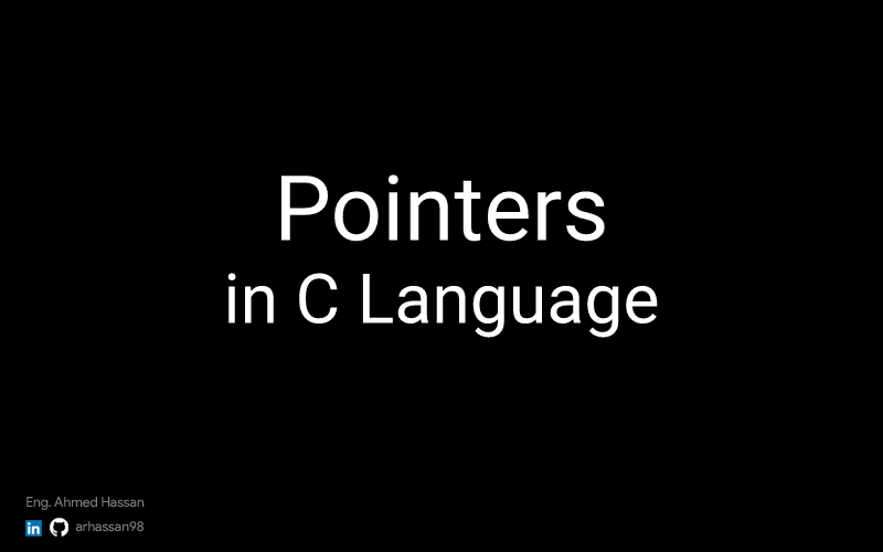 Pointers in C Language Pointers in C Language