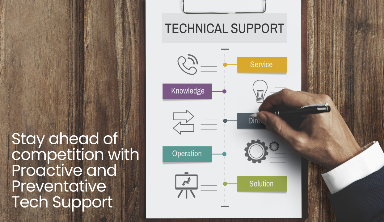 Stay ahead of competition with Proactive and Preventative Tech Support Stay ahead of competition with Proactive and Preventative Tech Support