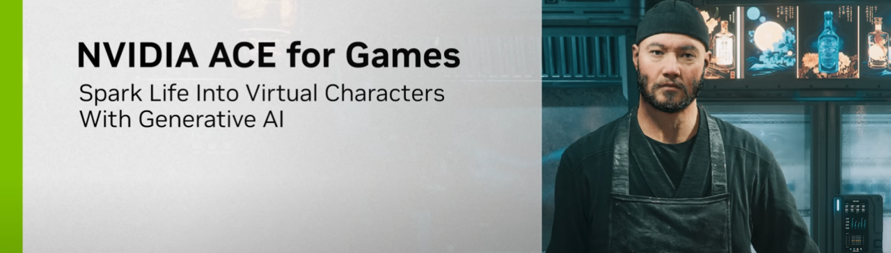 Nvidia ACE: Revolutionizing AI-Driven Characters in VR/AR Gaming. Nvidia ACE: Revolutionizing AI-Driven Characters in VR/AR Gaming.