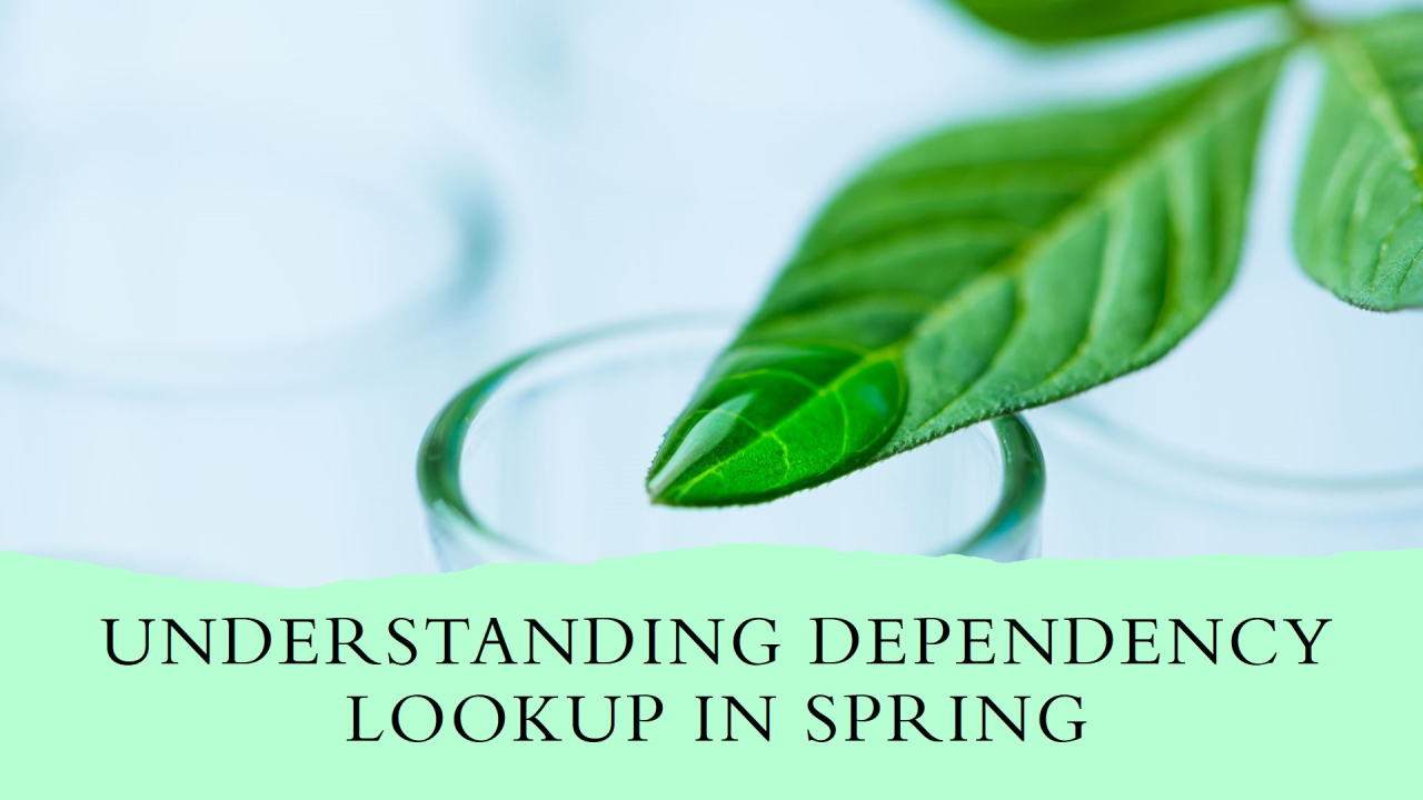 Core Spring Concept - Dependency Lookup Core Spring Concept - Dependency Lookup