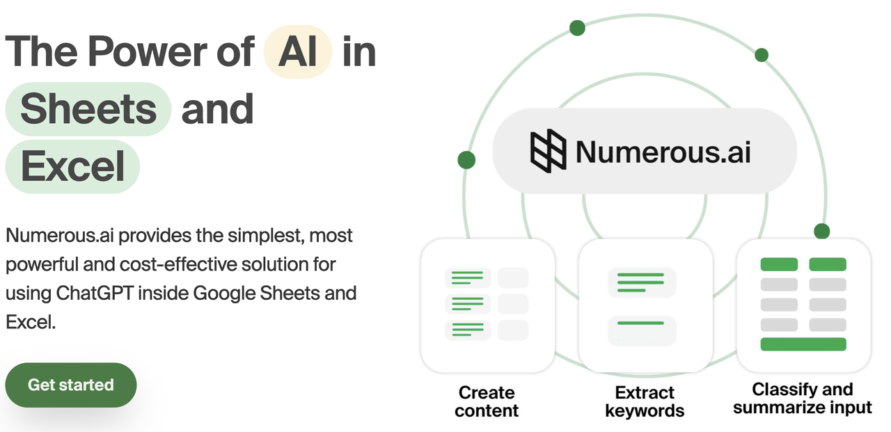Automating Google Sheets & MS Excel with Numerous AI Automating Google Sheets & MS Excel with Numerous AI