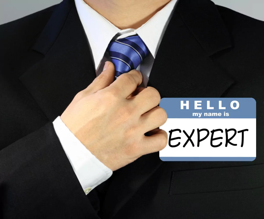 Here's to the experts. Here's to the experts.