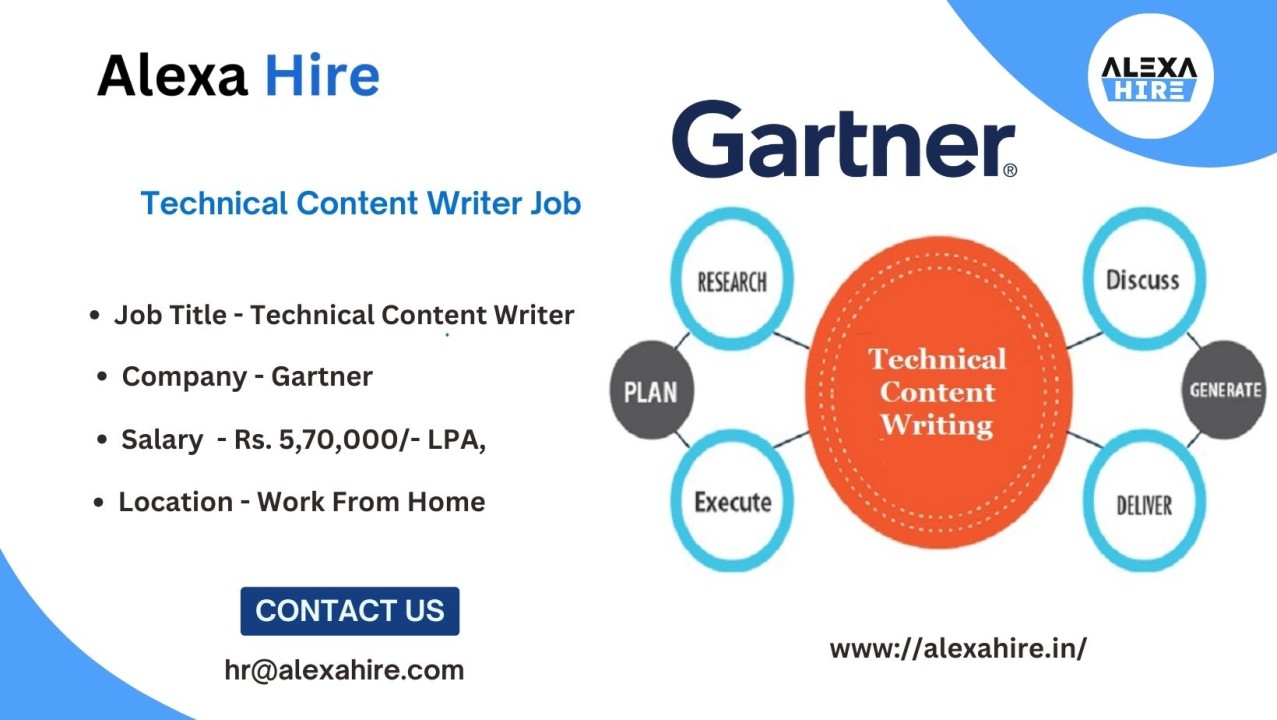 Gartner Hiring Technical Content Writer Job| Apply Right Now Gartner Hiring Technical Content Writer Job| Apply Right Now