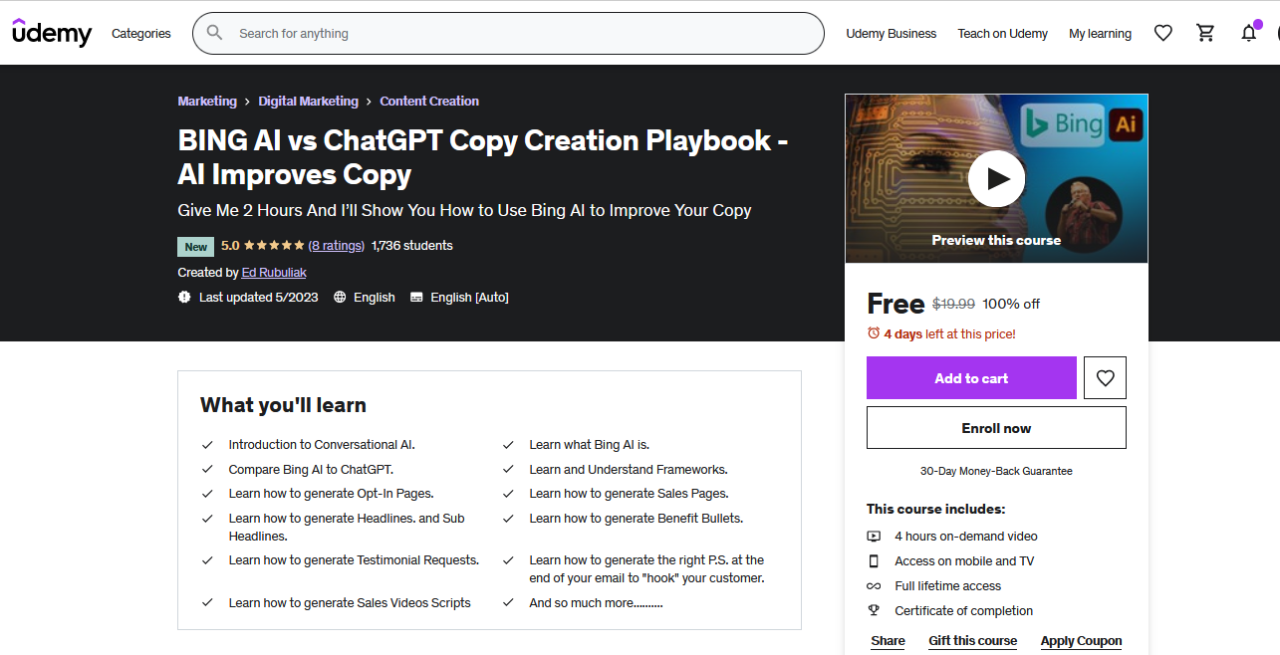 BING AI vs ChatGPT Copy Creation Playbook - AI Improves Copy BING AI vs ChatGPT Copy Creation Playbook - AI Improves Copy