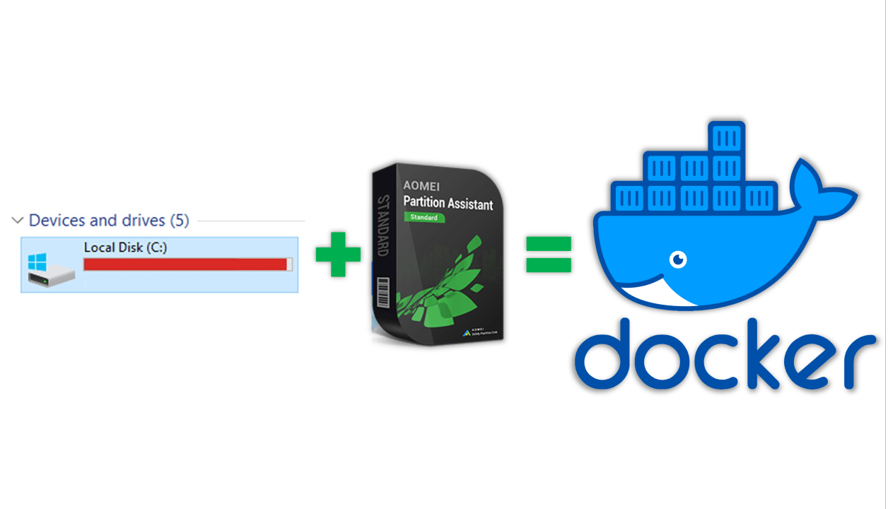 Preparing to install Docker: adding free space to the C:\ disk Preparing to install Docker: adding free space to the C:\ disk