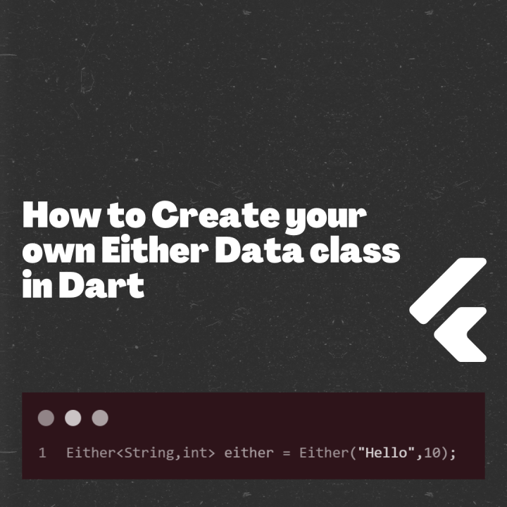 Create your own Either class in Dart(Flutter). Create your own Either class in Dart(Flutter).