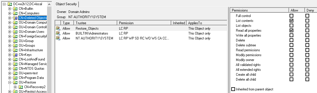 How to Delegate Object Restoration Rights in Active Directory How to Delegate Object Restoration Rights in Active Directory