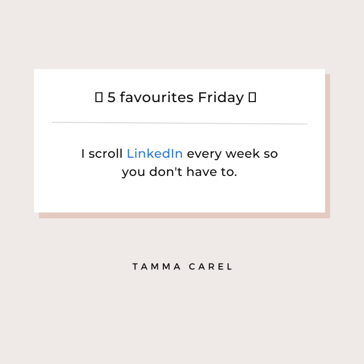 🌱 5 favourites Friday - 8/3/24 🌱 5 favourites Friday - 8/3/24
