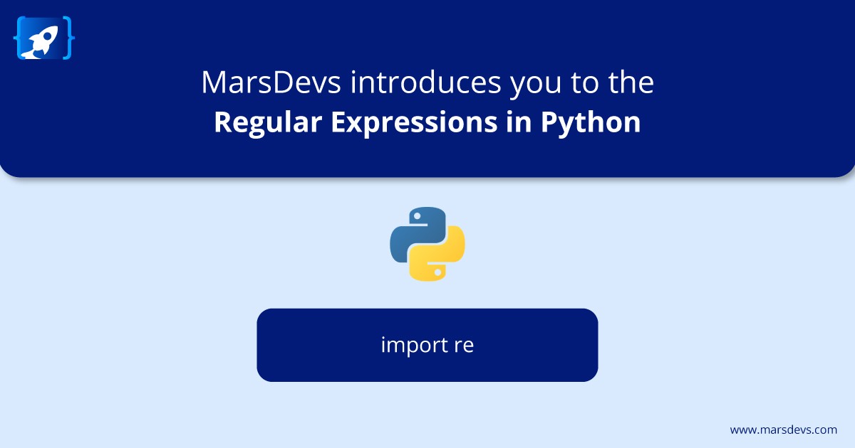 Introduction to Regular Expressions in Python by MarsDevs. Introduction to Regular Expressions in Python by MarsDevs.