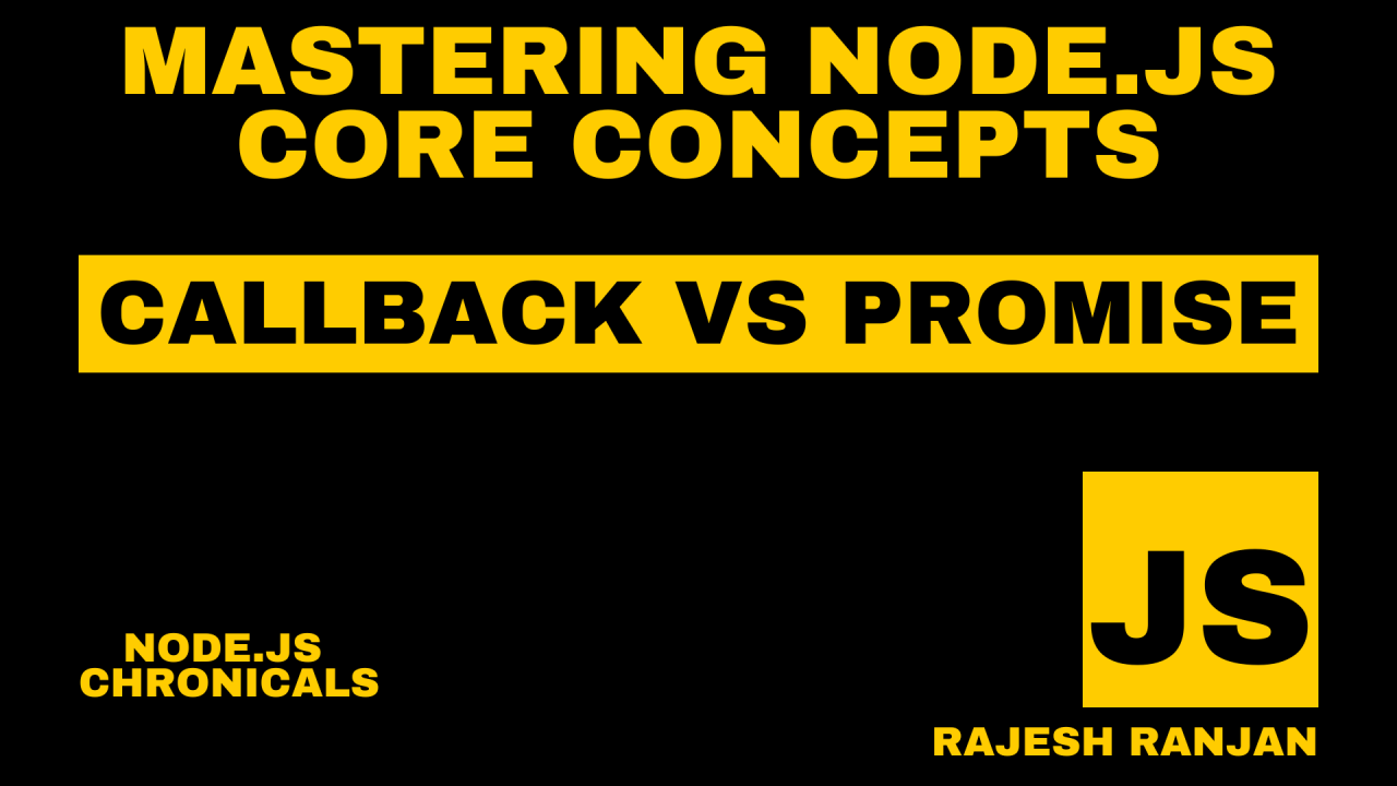 Mastering Node.js Core Concepts - Callbacks and Promises Mastering Node.js Core Concepts - Callbacks and Promises