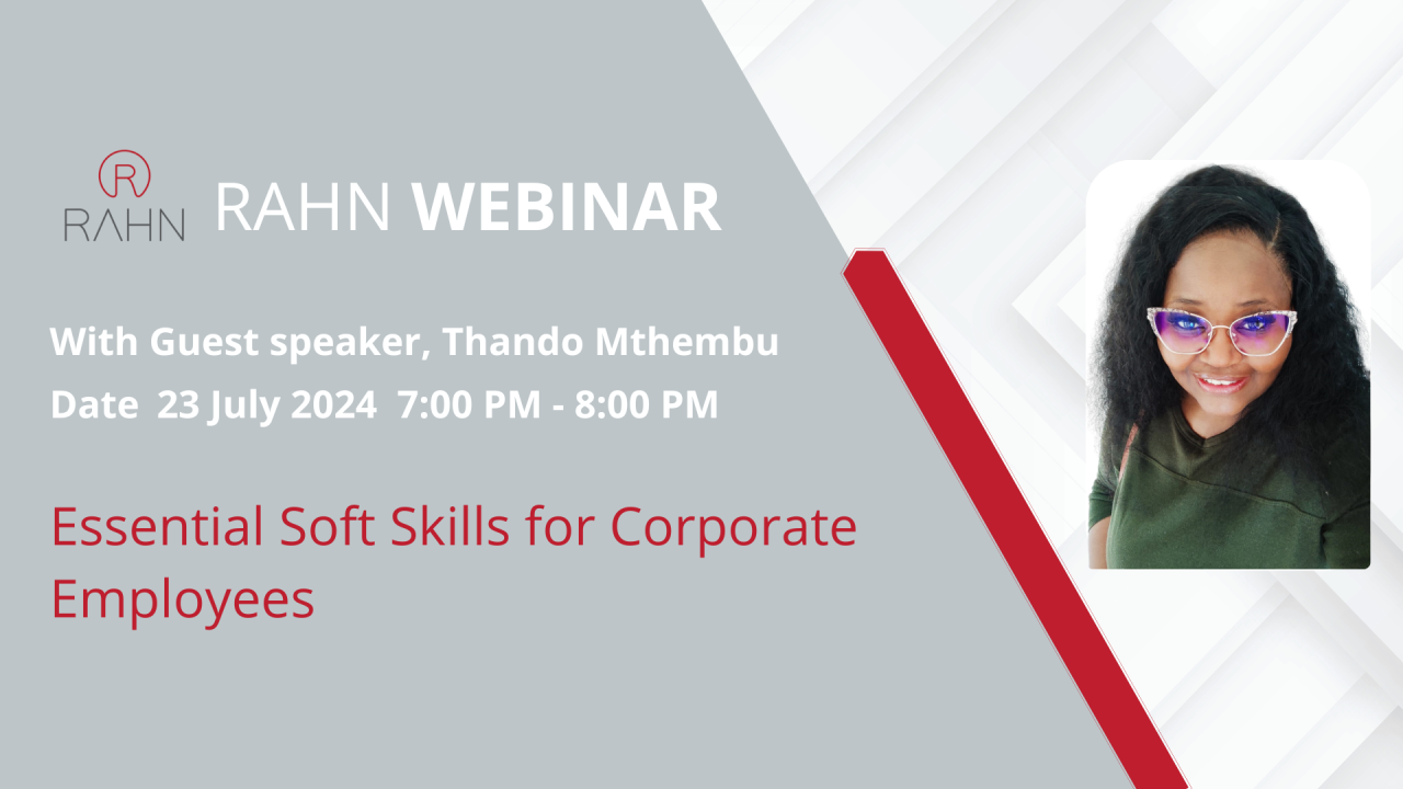 Webinar on developing essential soft skills in the corporate workforce Webinar on developing essential soft skills in the corporate workforce