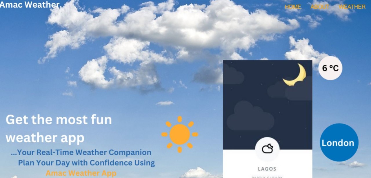 Amac weather App Amac weather App