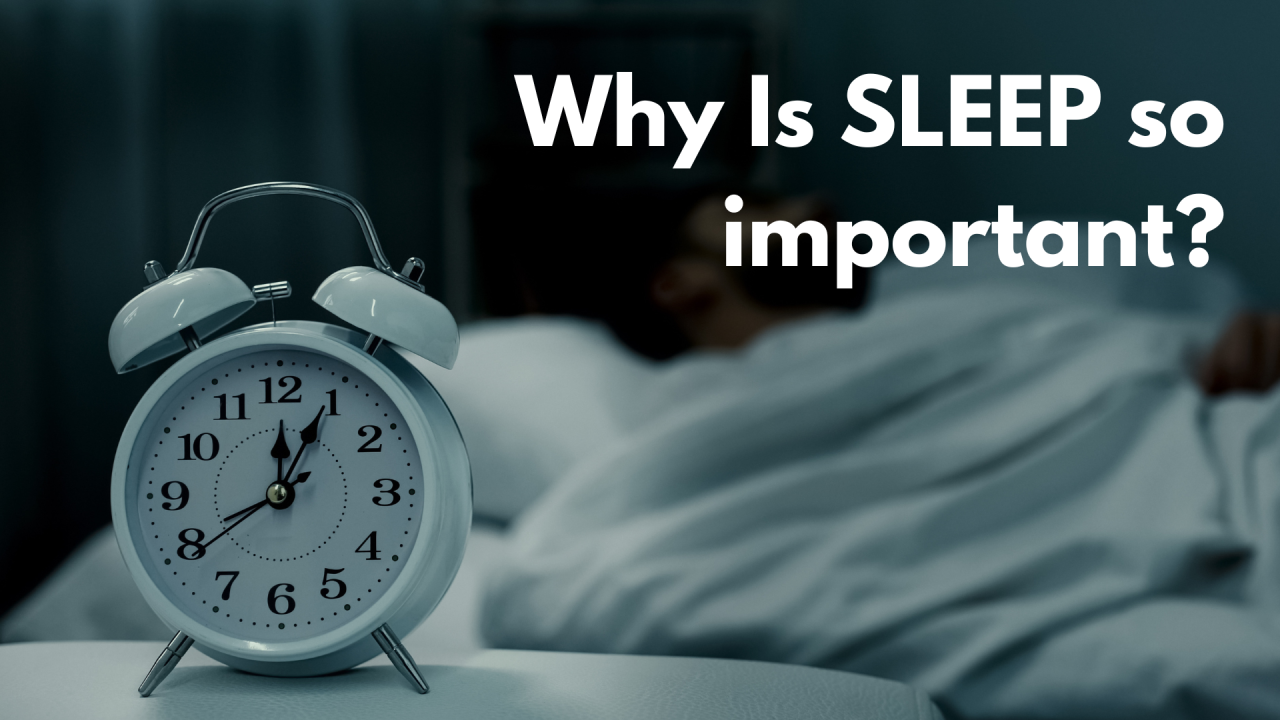 Why is SLEEP so important? Why is SLEEP so important?
