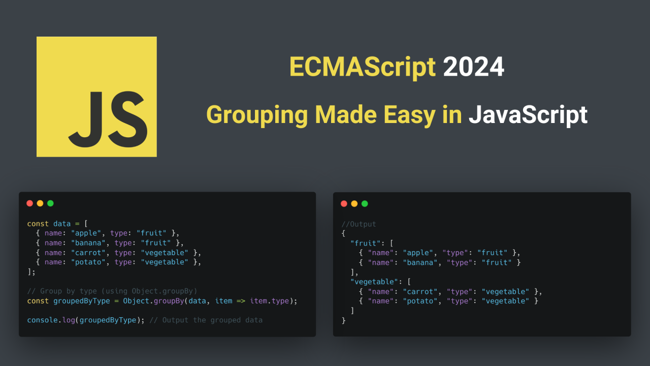 Grouping Made Easy in JavaScript: ECMAScript 2024 Grouping Made Easy in JavaScript: ECMAScript 2024