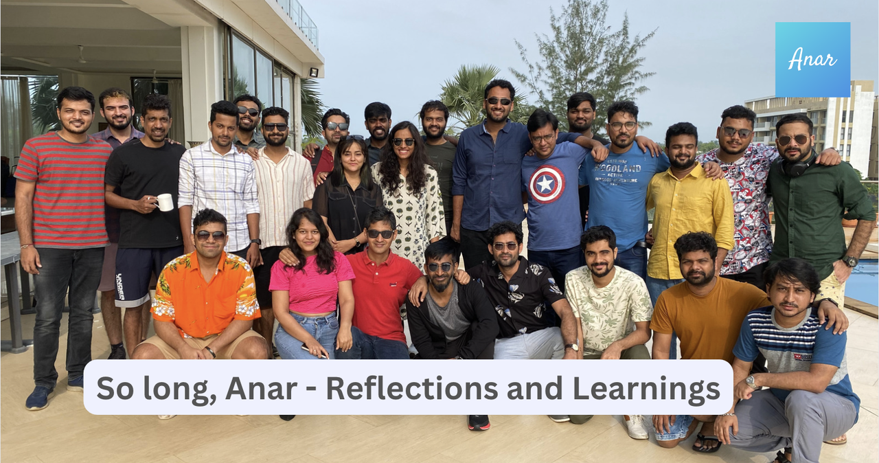 So Long, Anar: A Farewell and Reflection So Long, Anar: A Farewell and Reflection