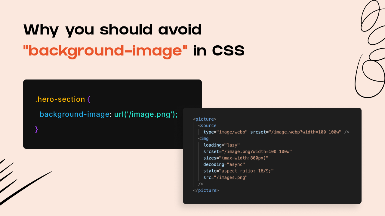 Why you should avoid background-image in CSS Why you should avoid background-image in CSS