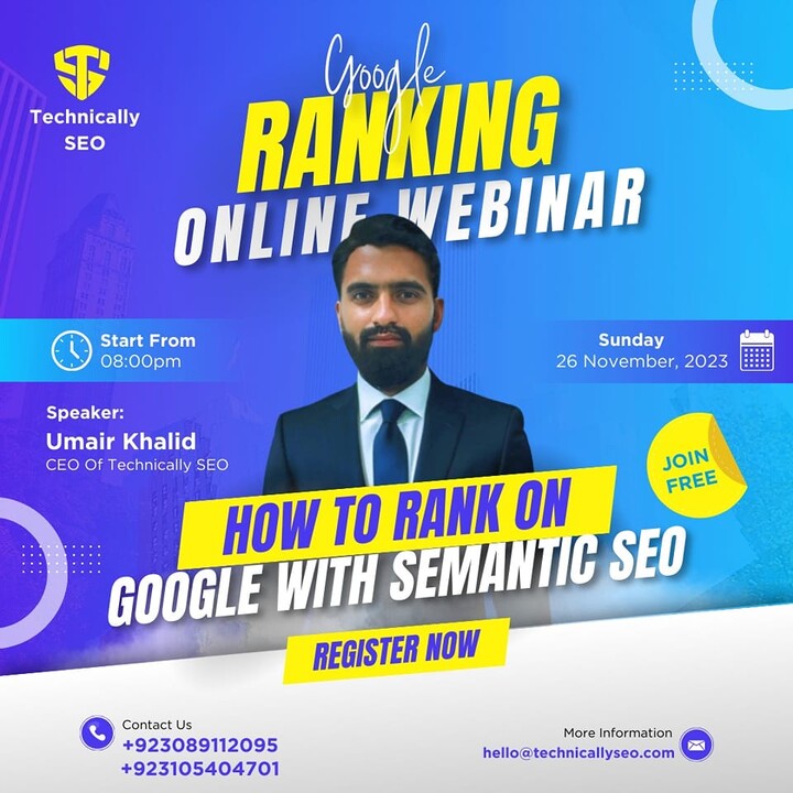 SEO Webinar with Umair Khalid Awan SEO Webinar with Umair Khalid Awan