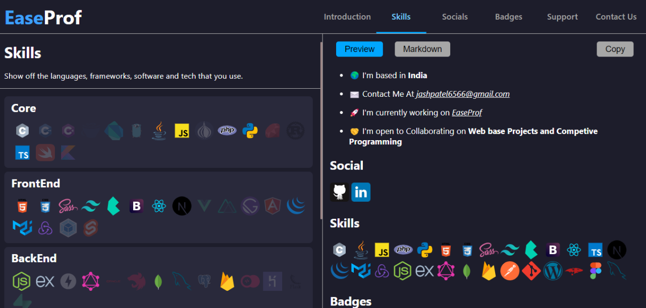 Easy to create a Github README. Easy to create a Github README.