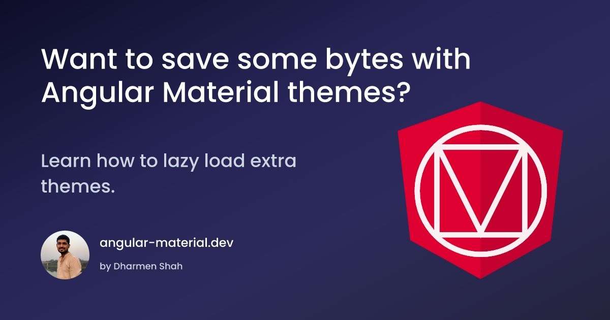 Save some bytes when using multiple themes in angular material components Save some bytes when using multiple themes in angular material components