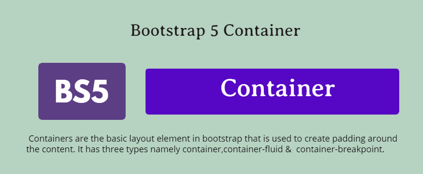 Bootstrap Container Bootstrap Container