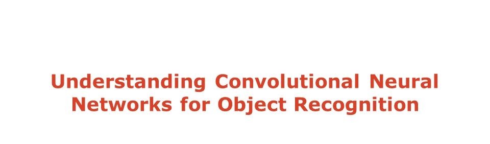 Object Recognition using Convolutional Neural Networks Object Recognition using Convolutional Neural Networks