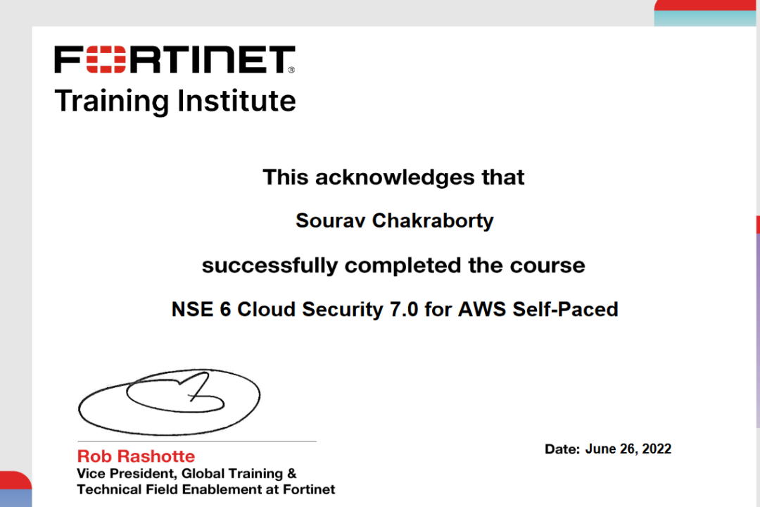 NSE 6 Cloud Security 7.0 for AWS NSE 6 Cloud Security 7.0 for AWS