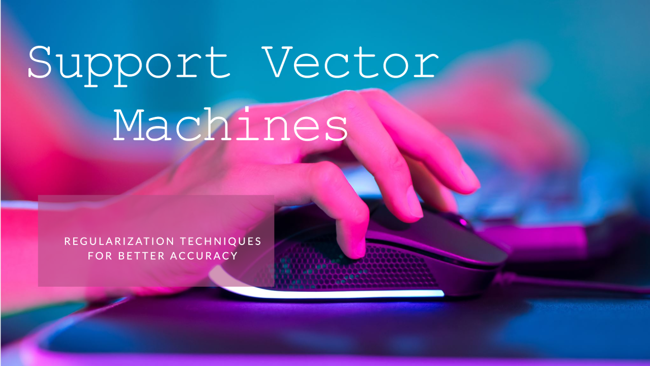Support vector machine classifier with regularisation Support vector machine classifier with regularisation