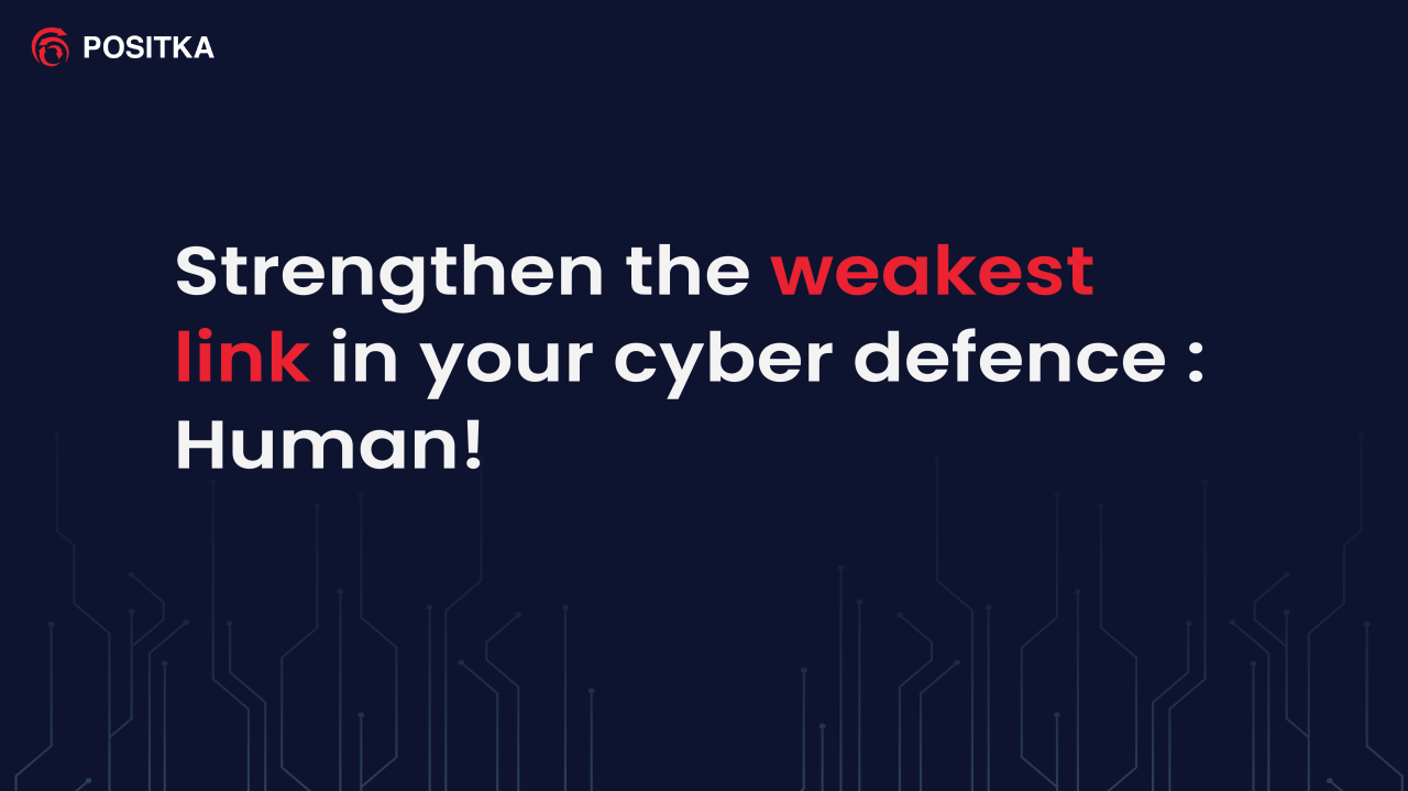 Strengthen the weakest link in your cyber defence: Human! Strengthen the weakest link in your cyber defence: Human!