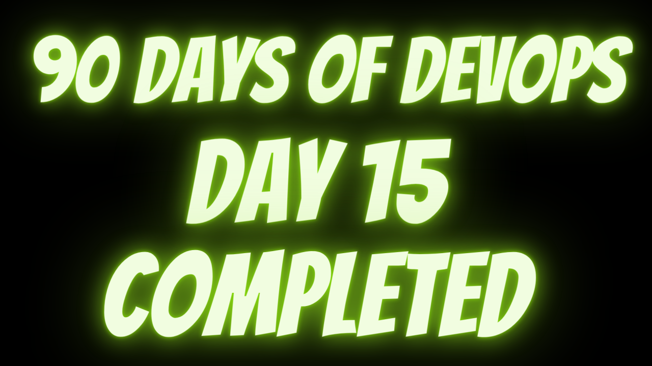 The article is about 90 Days of Devops Challenge day 15 tasks. The article is about 90 Days of Devops Challenge day 15 tasks.