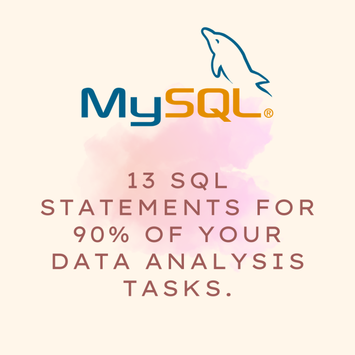13 SQL Statements for 90% of Your Data Analysis Tasks. 13 SQL Statements for 90% of Your Data Analysis Tasks.