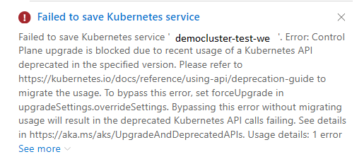 Handling Deprecated Kubernetes APIs in AKS Handling Deprecated Kubernetes APIs in AKS