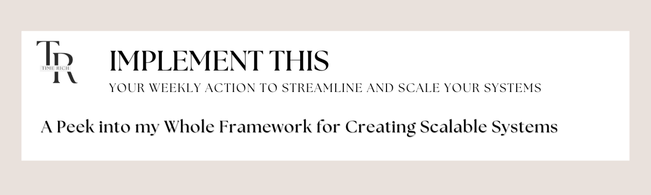 A peek into my whole framework for creating scalable systems that aren ... A peek into my whole framework for creating scalable systems that aren ...