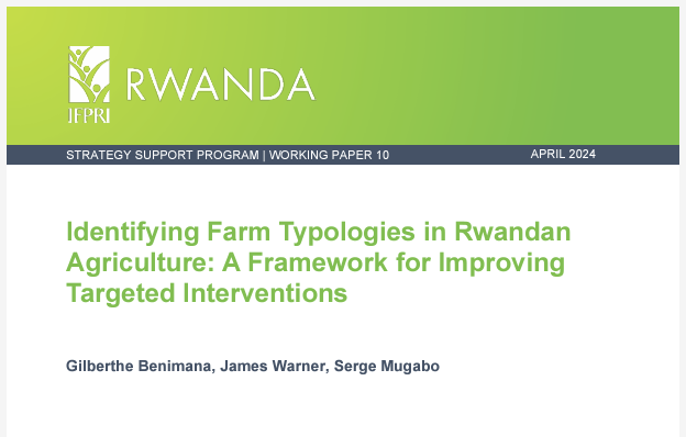 Identifying farm typologies in Rwandan agriculture: A framework for ... Identifying farm typologies in Rwandan agriculture: A framework for ...