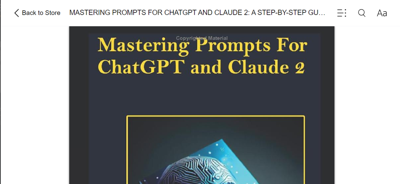 Mastering Prompts For ChatGPT and Claude 2 Book review Mastering Prompts For ChatGPT and Claude 2 Book review